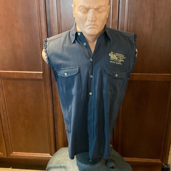 Southern Steel | Shirts | Mens Sturgis 200 Cut Off Button Down Tank ...